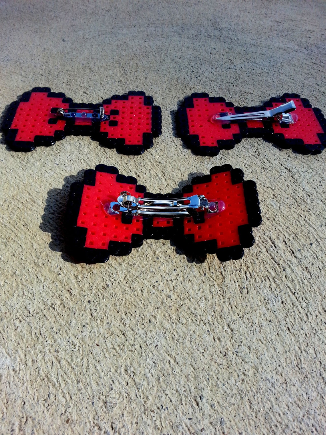Pixel Hair Bows 8 Bit Hair Bows 8 Bit Bow Ties Pixel Bow - Etsy