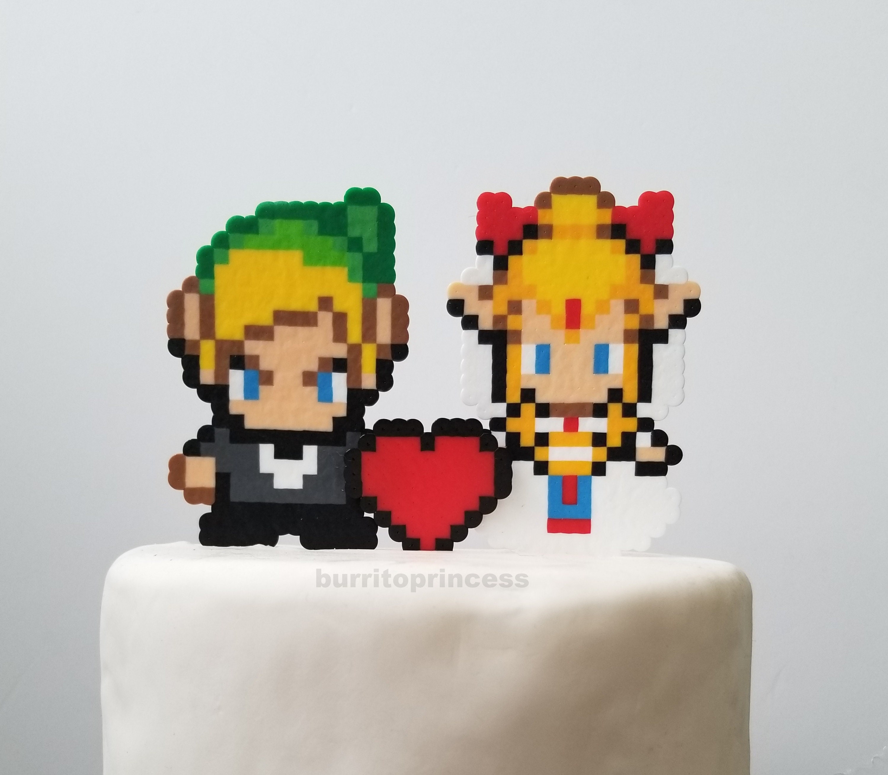 Link and Zelda Wedding Cake Topper Set Video Game Wedding | Etsy