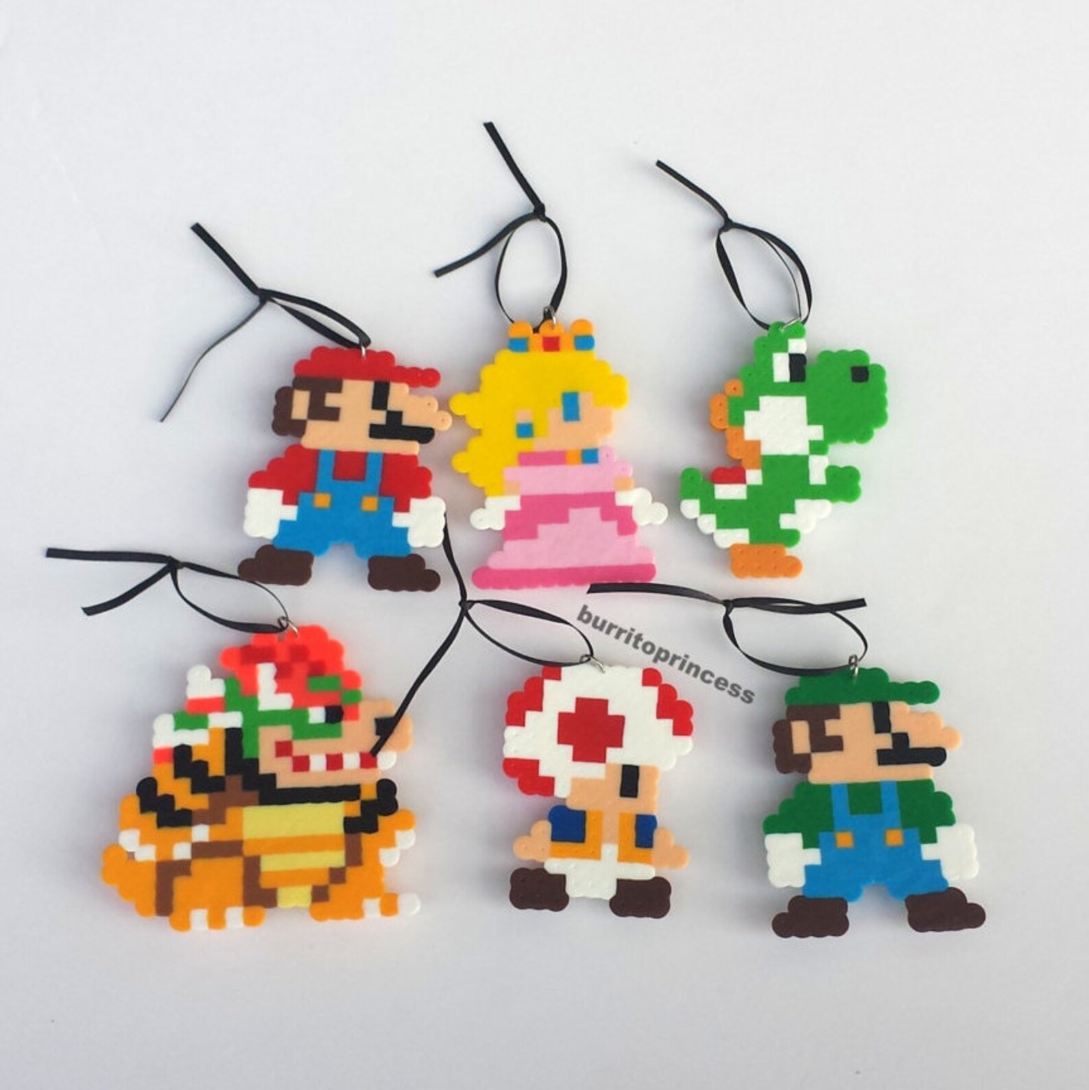 Mario Christmas Ornaments - Super Mario Christmas Ornaments - Etsy
