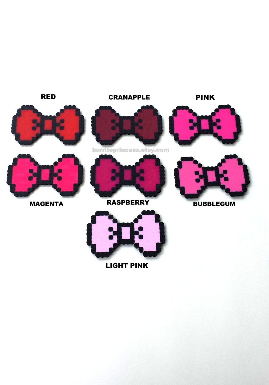 8 Bit Hair Bows 8 Bit Bow Ties Pixel Hair Bows Pixel Bow - Etsy