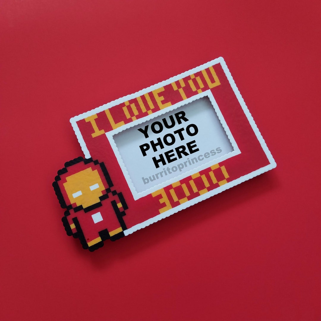 Iron Man Picture Frame Iron Man Photo Frame Comic Book - Etsy