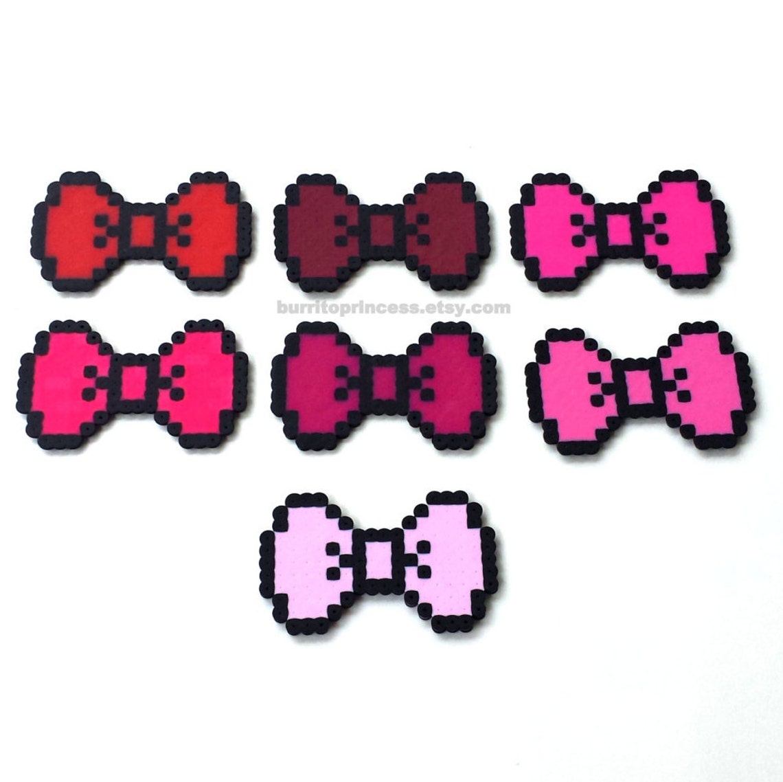 8 Bit Hair Bows 8 Bit Bow Ties Pixel Hair Bows Pixel Bow - Etsy