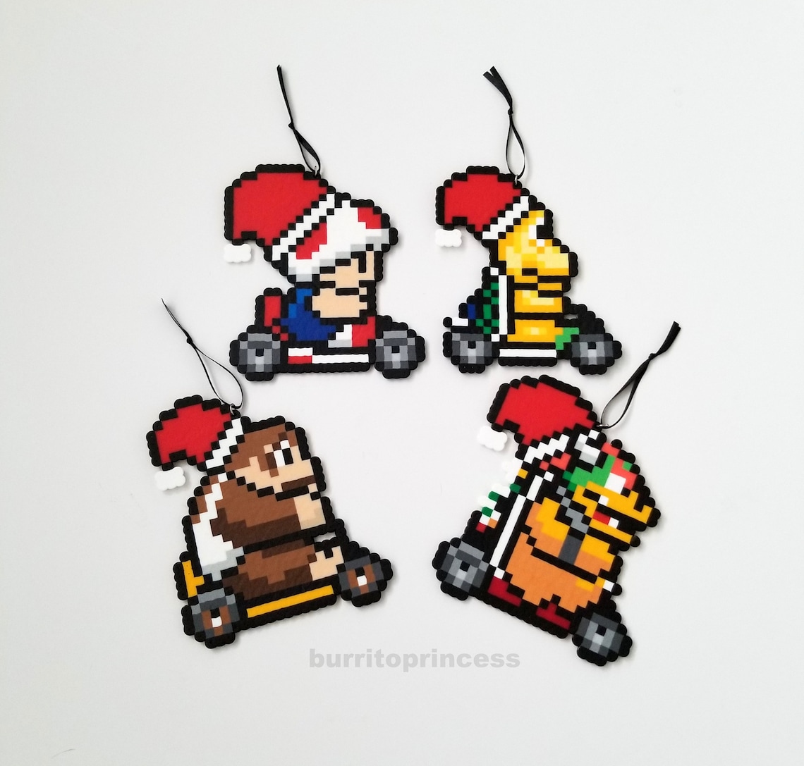 Mario Christmas Ornaments - Super Mario Christmas Ornaments - Mario ...
