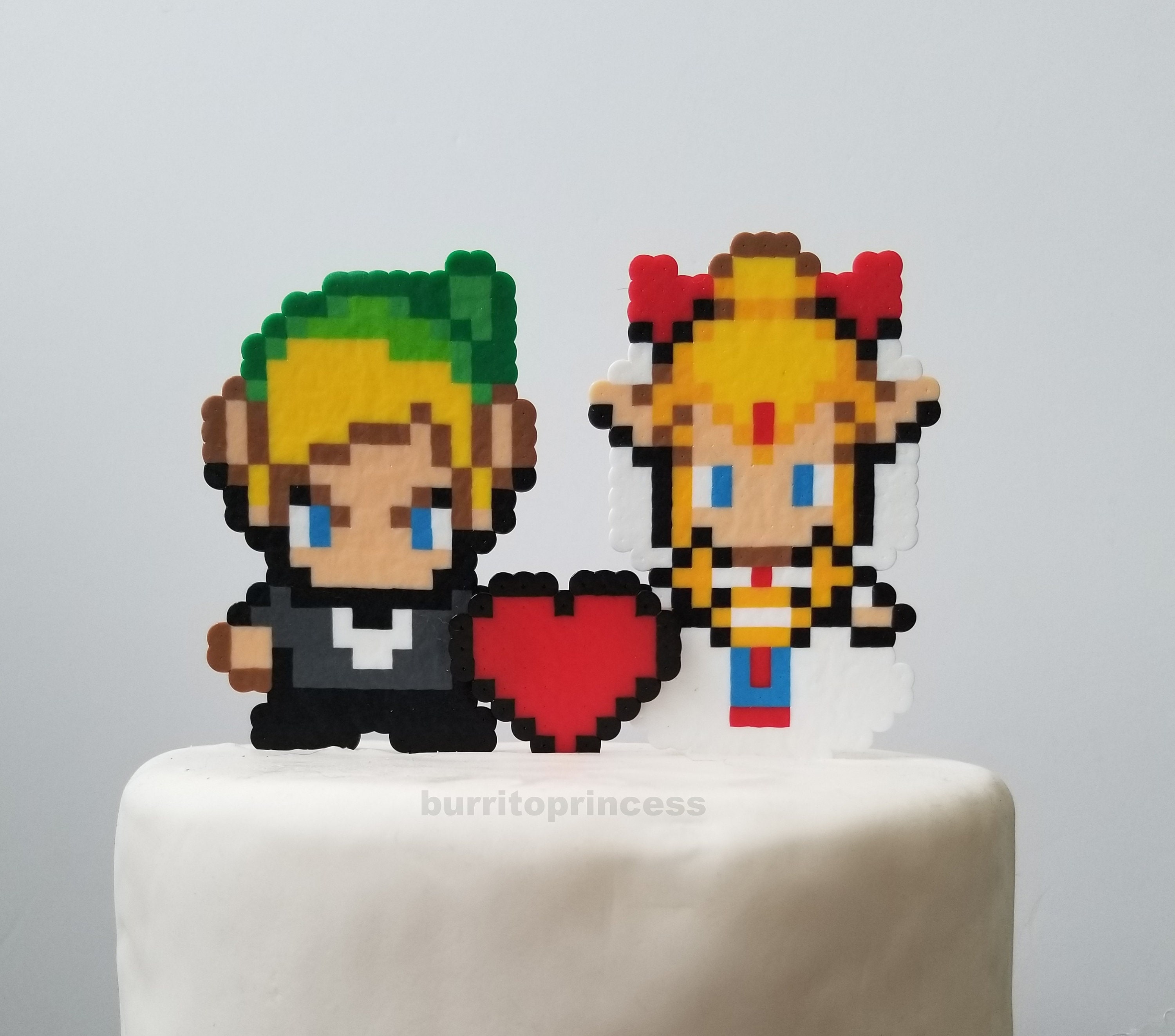 Link and Zelda Wedding Cake Topper Set Video Game Wedding | Etsy