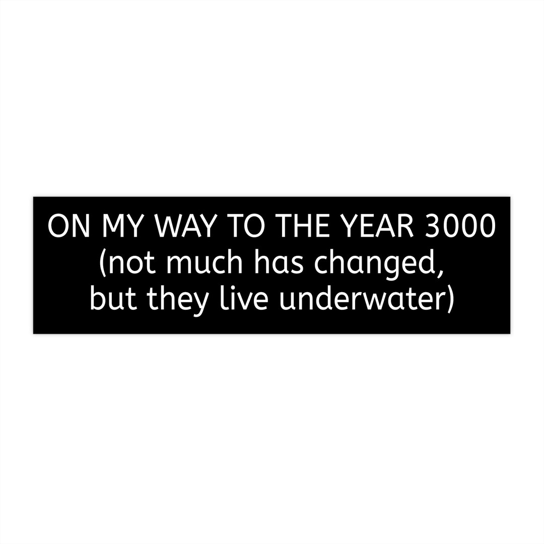 Funny Nostalgic Early 2000s Music Bumper Sticker - Bratty, Funny, Silly ...