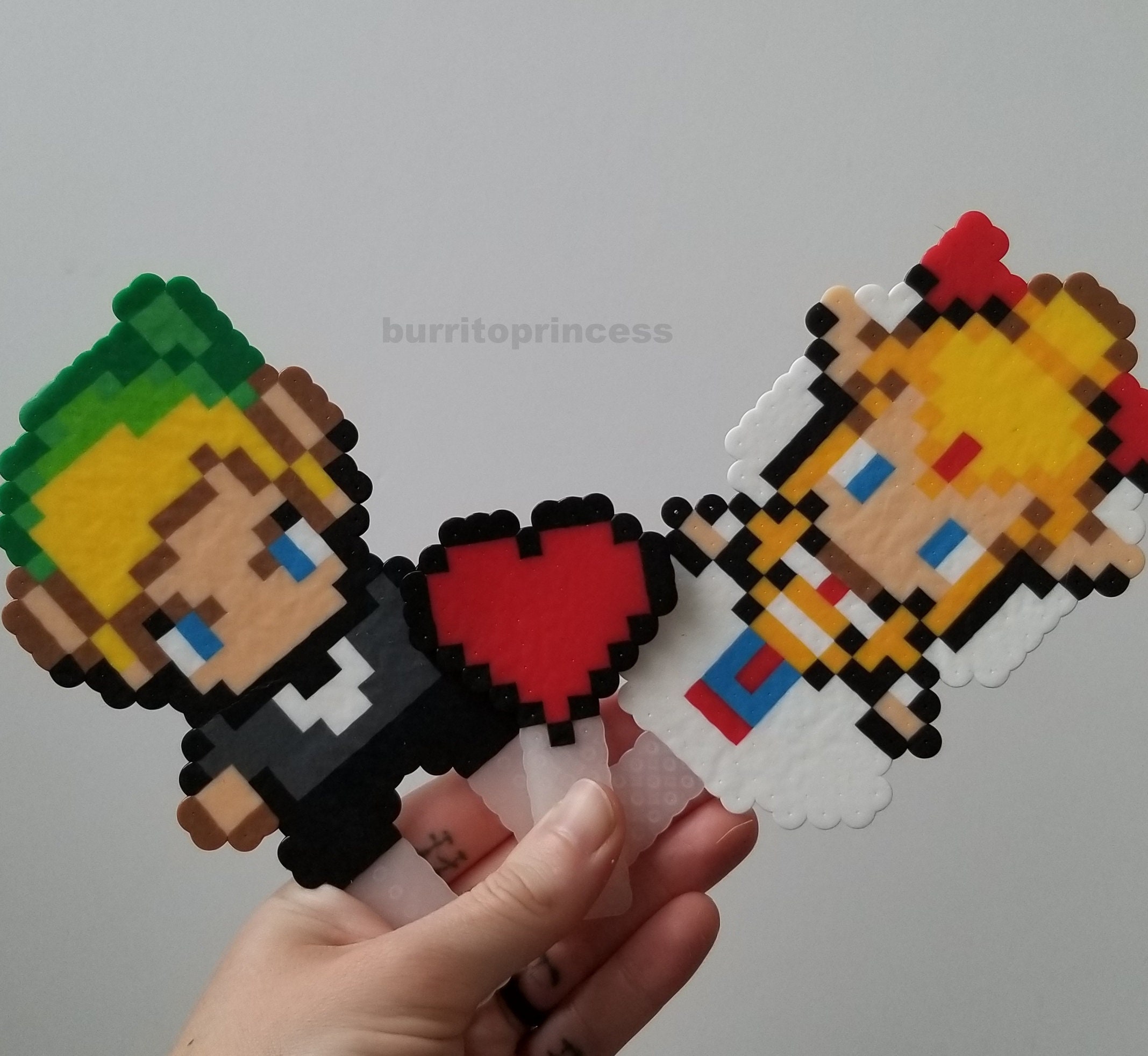 Link and Zelda Wedding Cake Topper Set Video Game Wedding | Etsy