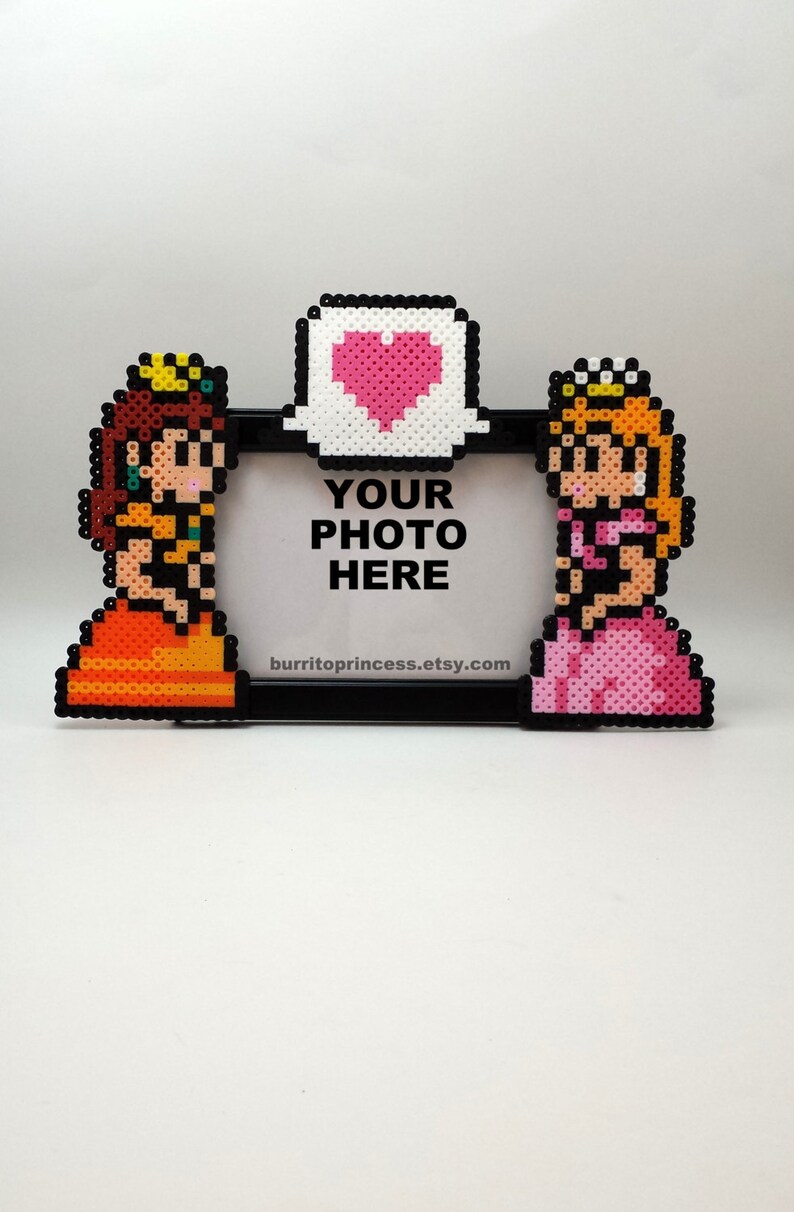 Picture Frame Princess Daisy and Princess Peach Couples | Etsy