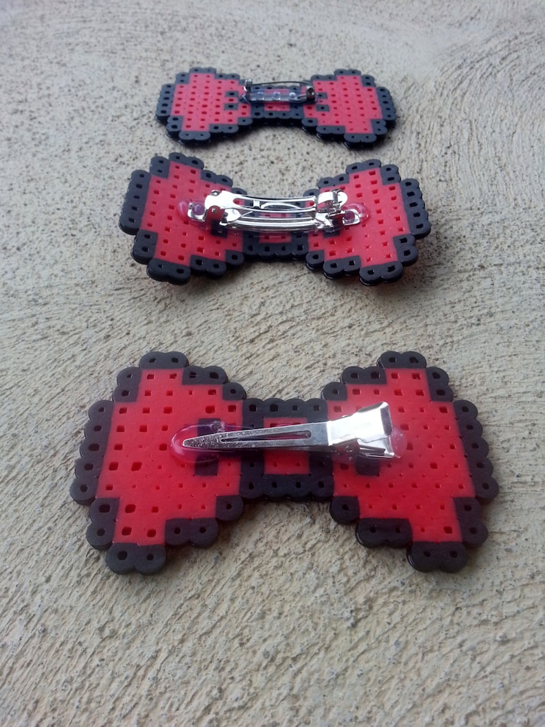 8 Bit Bows 8 Bit Hair Bows 8 Bit Bow Ties Pixel Bows - Etsy