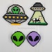Alien Magnets - Alien Refrigerator Magnets - Alien Locker Magnet ...