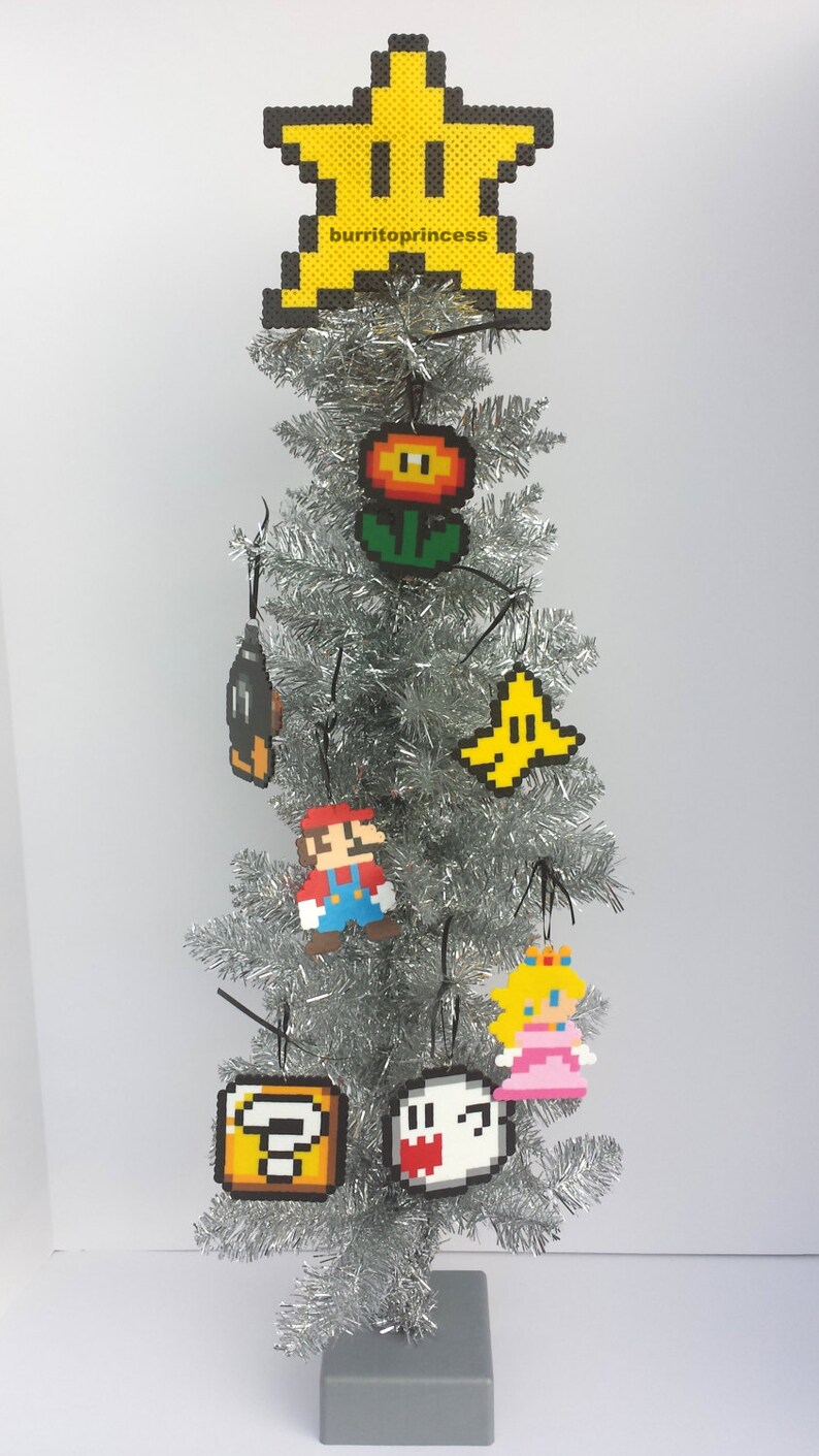 Mario Christmas Ornaments - Super Mario Christmas Ornaments - Etsy