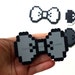 8 Bit Bows 8 Bit Hair Bows 8 Bit Bow Ties Pixel Bows - Etsy