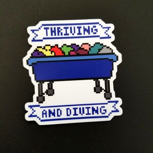 Thriving and Diving Goodwill Outlet Bins Reseller Thrift Sticker - Etsy