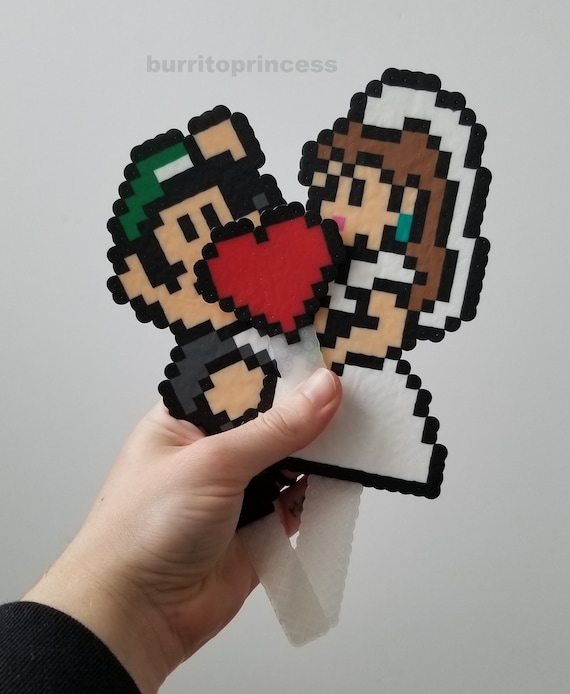 Luigi And Daisy Wedding Cake Topper