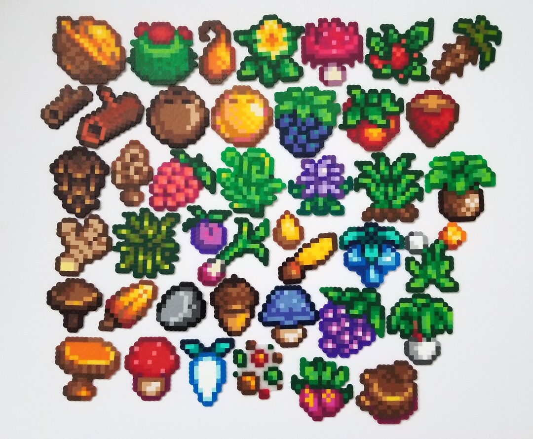 Stardew Valley Video Game Forage Items Decorative Magnets, Keychains ...
