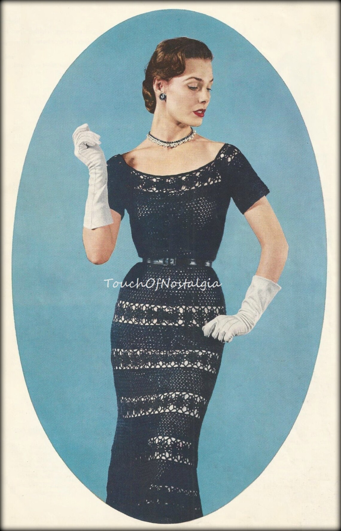 Little BLACK DRESS Crochet Pattern Vintage That LITTLE Black - Etsy