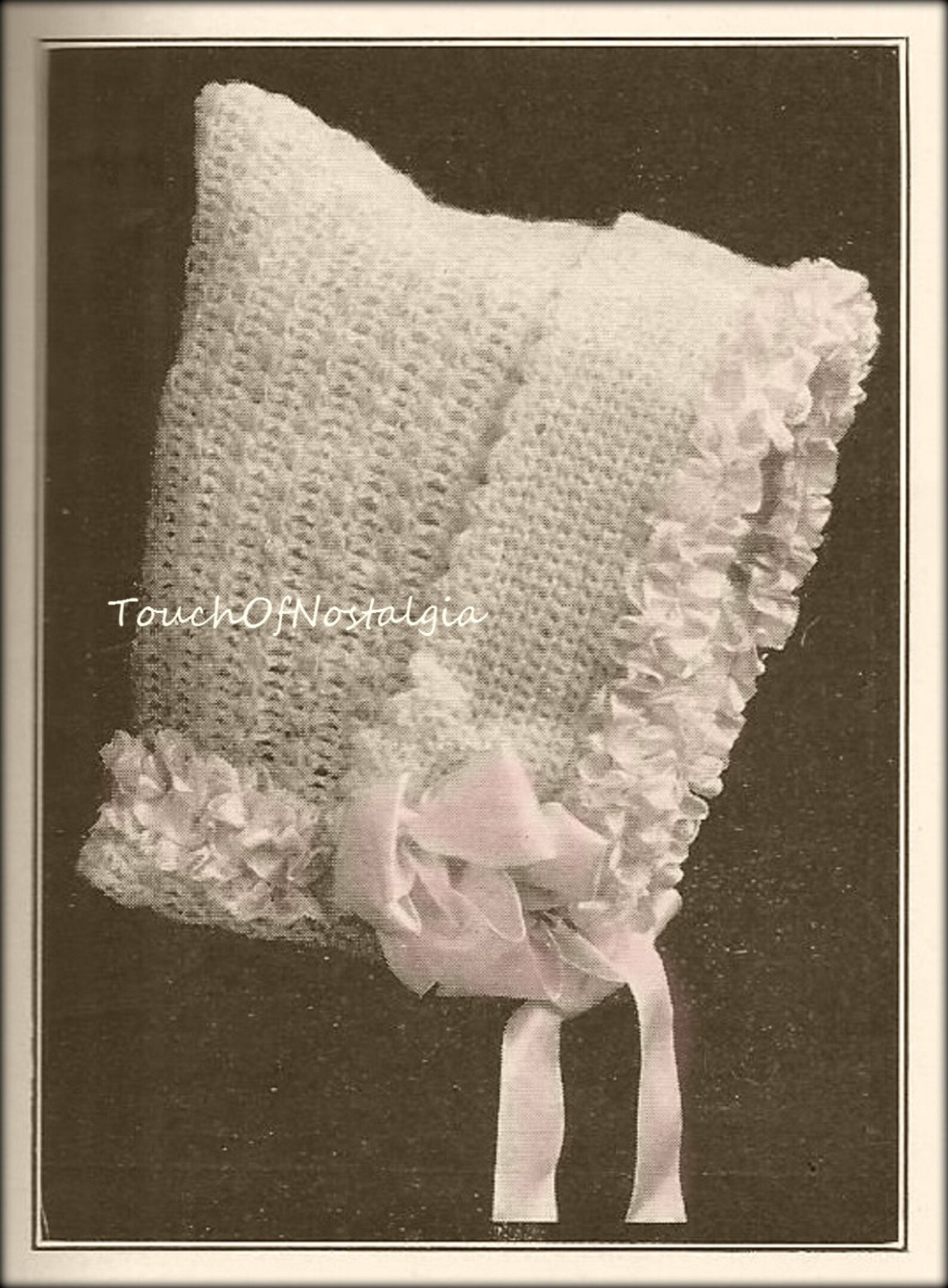 4 FANCY Baby BONNETS Antique Crochet Patterns 4 Beautiful - Etsy