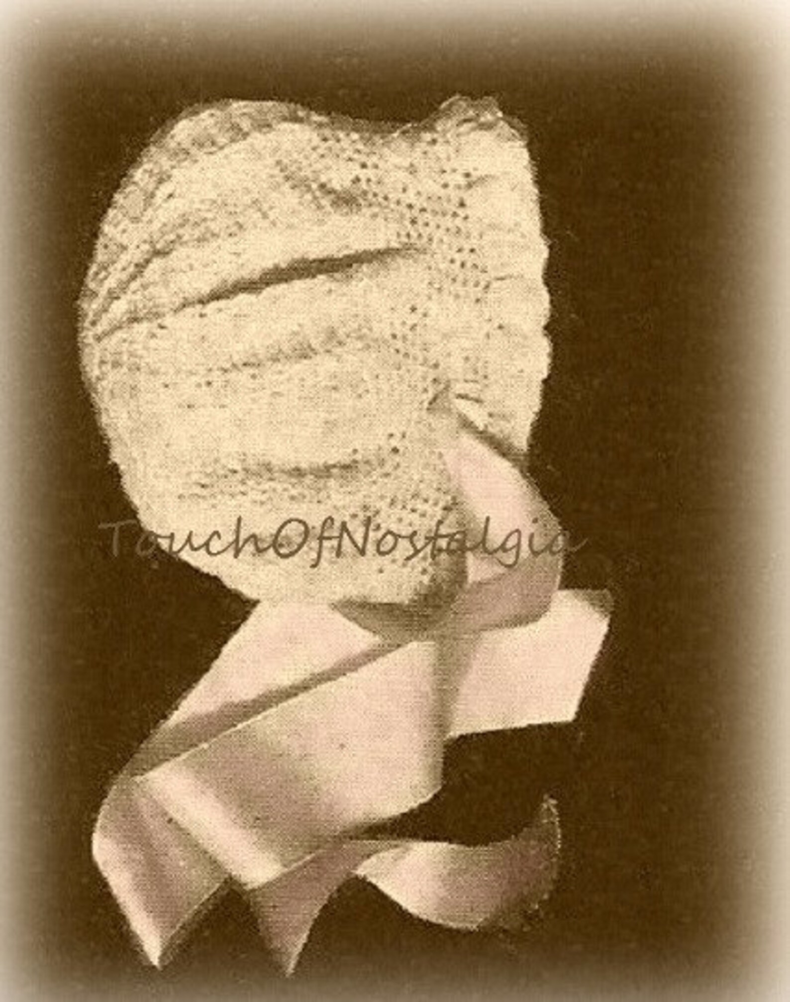 4 FANCY Baby BONNETS Antique Crochet Patterns 4 Beautiful Styles ...