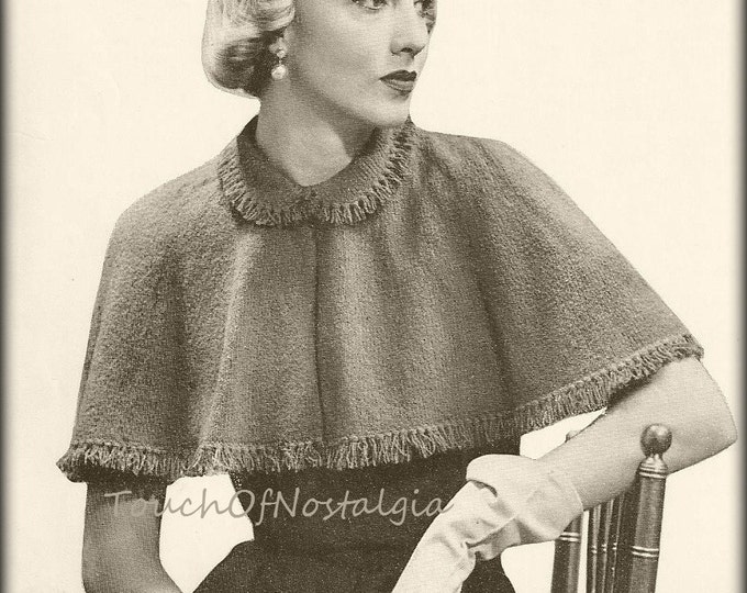 Crochet CAPELET Cropped Cape Crochet Pattern LACY Cropped Capelet Cape ...