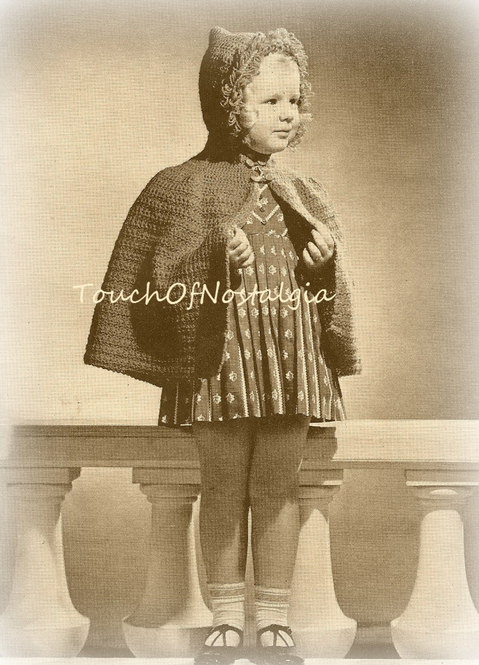 Crochet RED RIDING HOOD Cape Crochet Pattern Vintage Classic Storybook ...