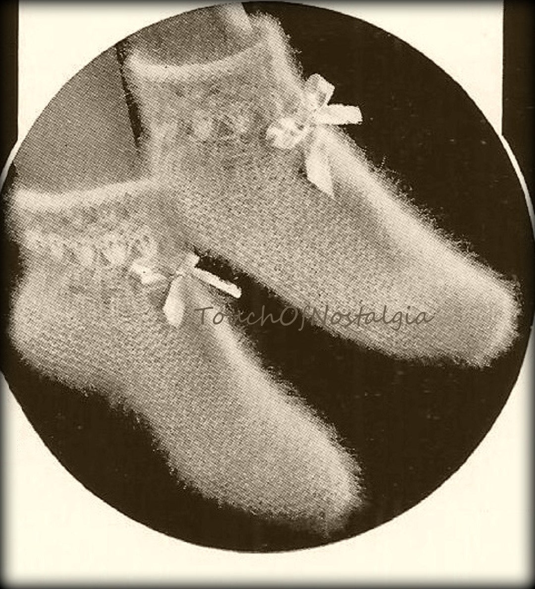 ANGORA SLIPPER SOCKS Knitting Pattern - Cozy Angora Slipper Socks ...