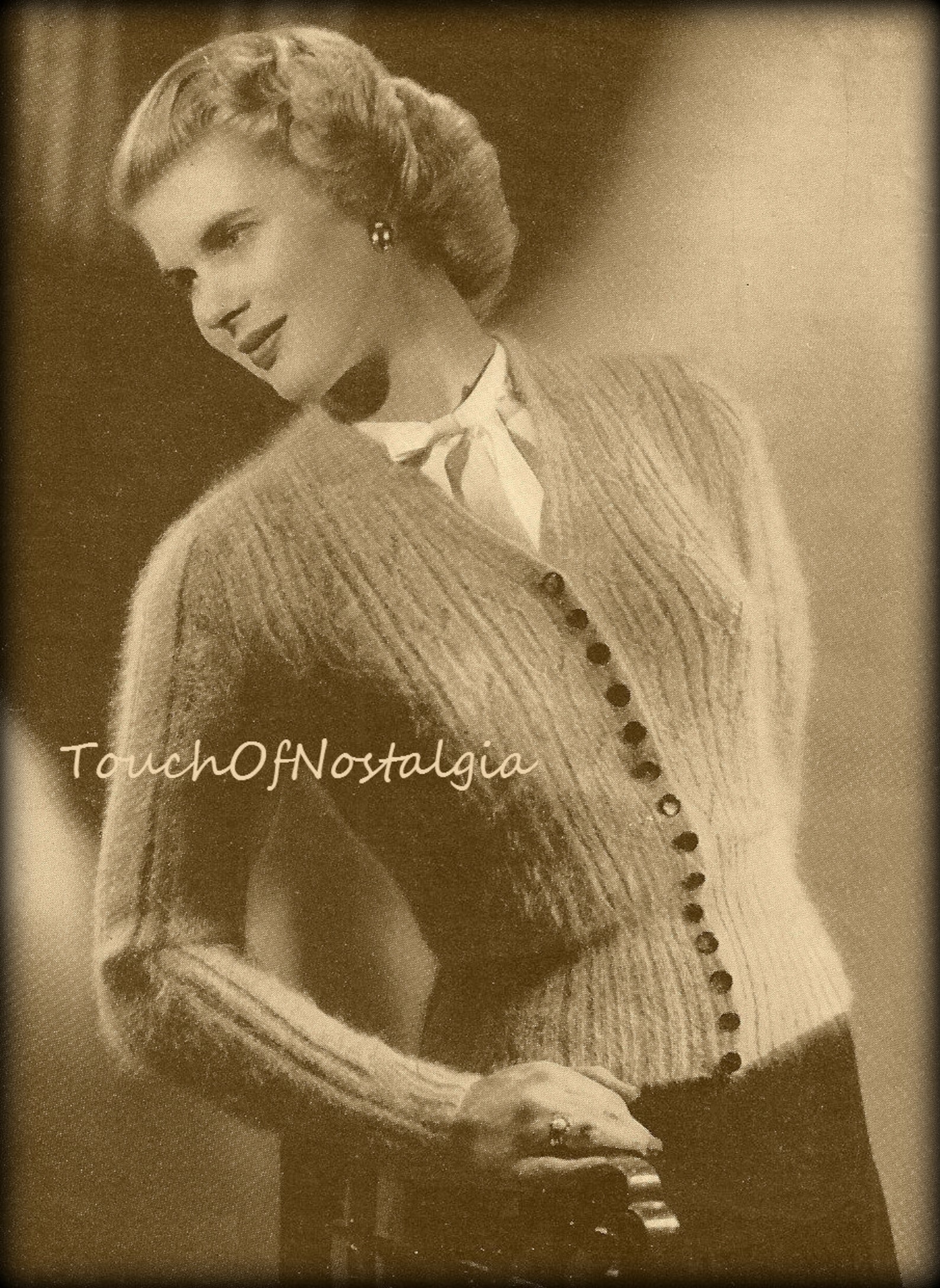 2 ANGORA Cardigan Sweater Knitting Patterns Timeless ANGORA Sweaters ...