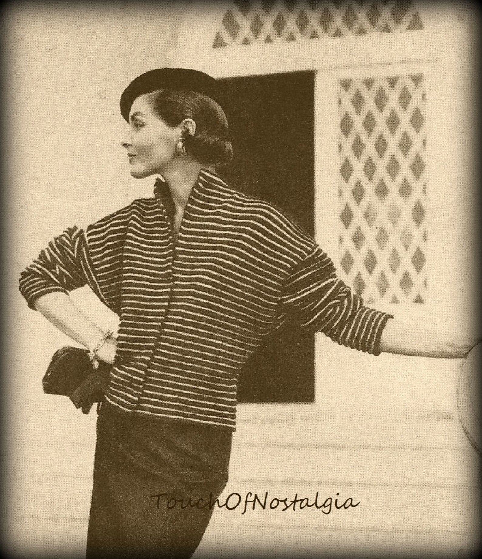 Chic PARISIAN STYLE COAT Knitting Pattern - Parisian French Look Jacket ...