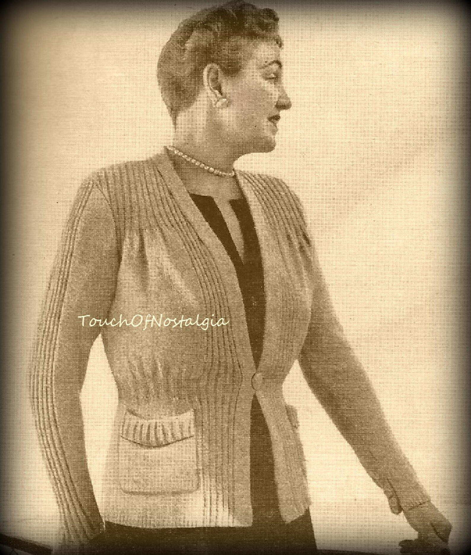 Ribbed CARDIGAN Knitting Pattern Lovely Cardigan SWEATER Slenderizing ...
