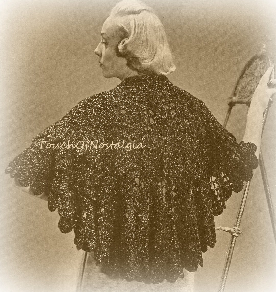 Crochet LACY Round SHAWL Crochet Pattern - Beautiful LACY Round Shawl ...