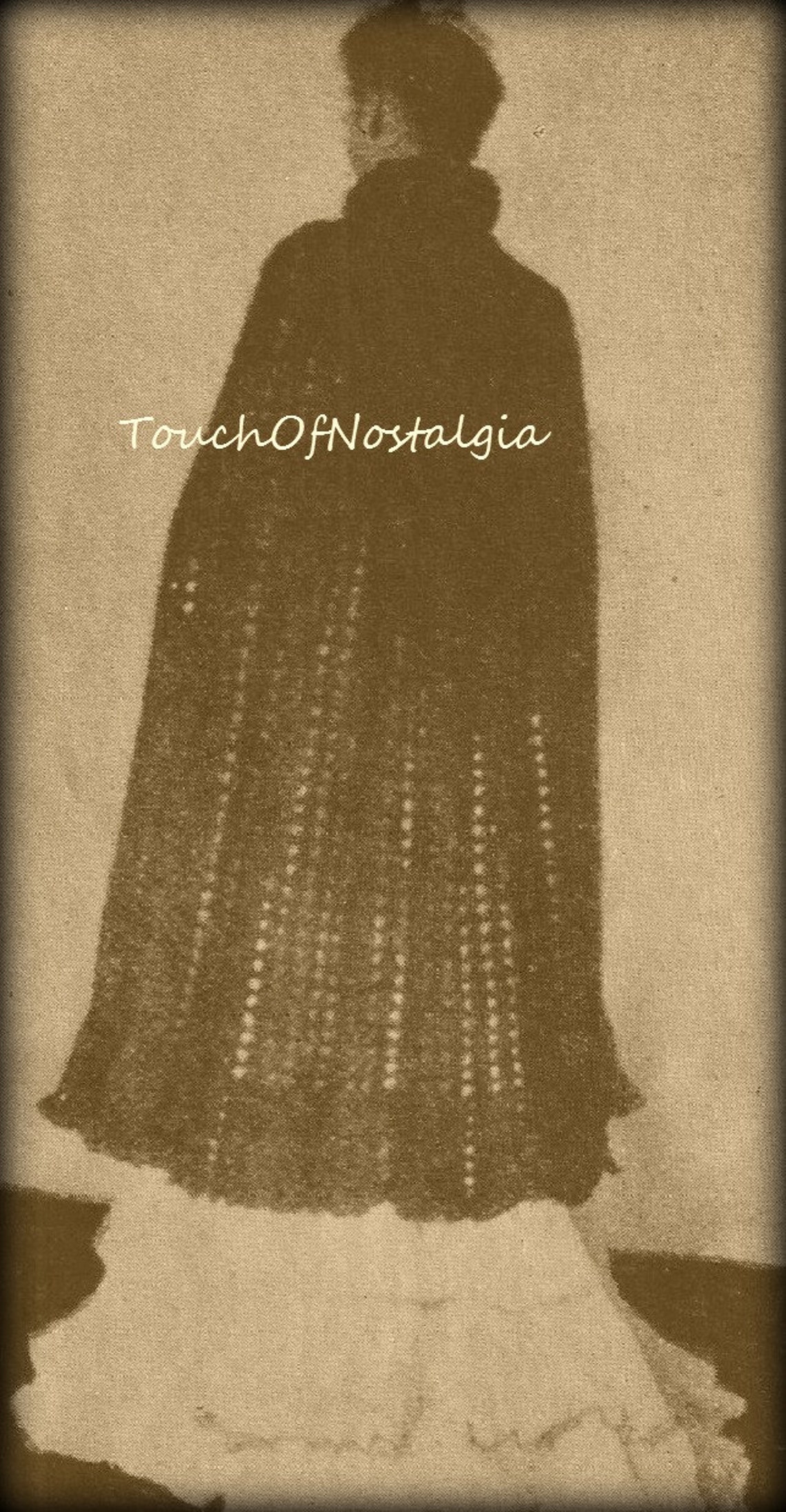 LACY CAPE Collection Antique Crochet Patterns RIBBON Laced | Etsy