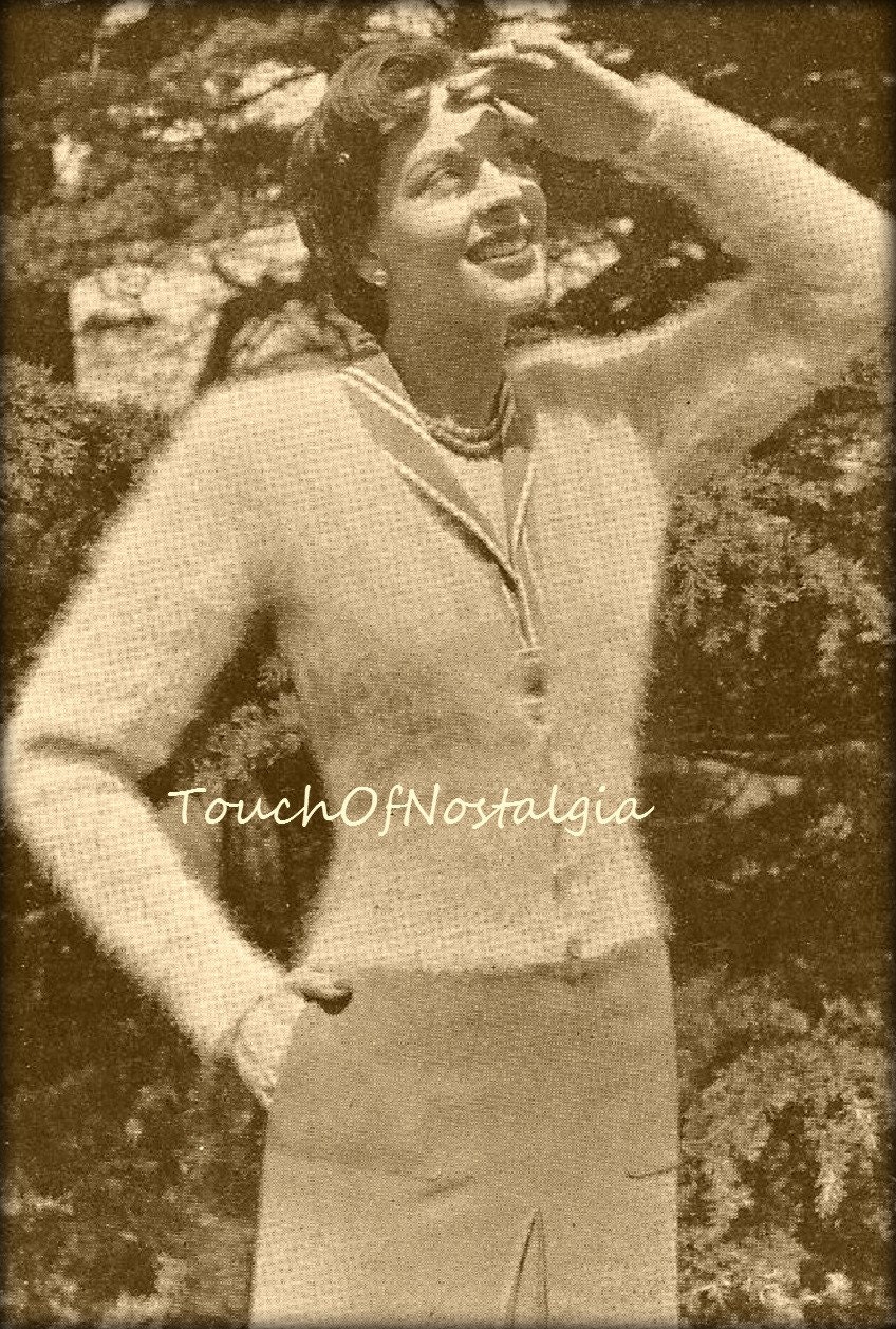 2 ANGORA Cardigan Sweater Knitting Patterns - Timeless ANGORA Sweaters ...