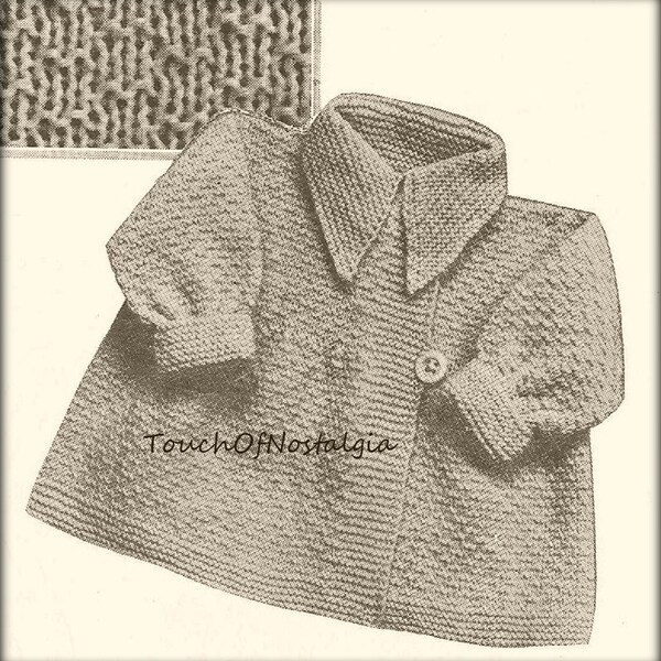 Baby Coat Pattern - Etsy