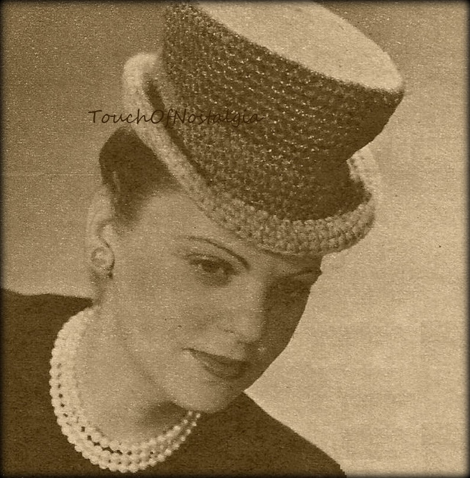 Crochet TOP HAT Vintage Crochet Pattern Stylish Top HAT - Etsy