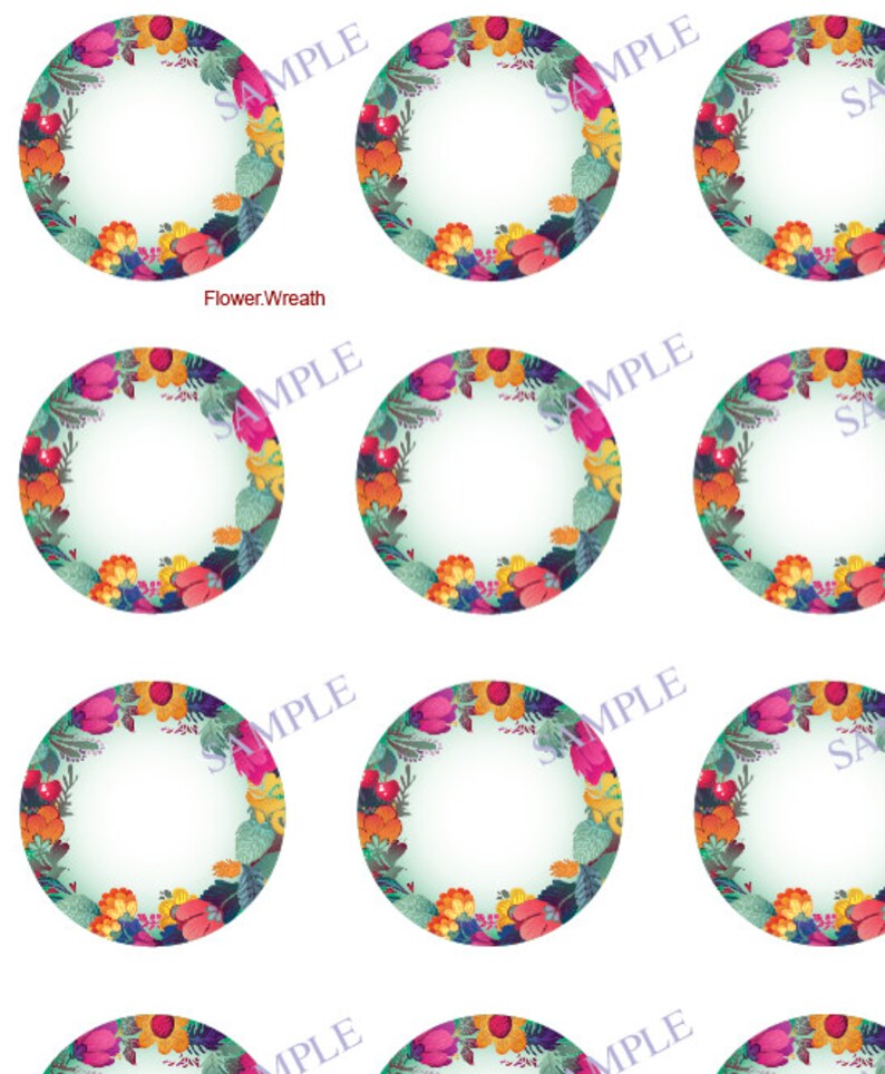20 - 2" Write-on Floral Adhesive Labels CANNING Favor Bags Gifts ...