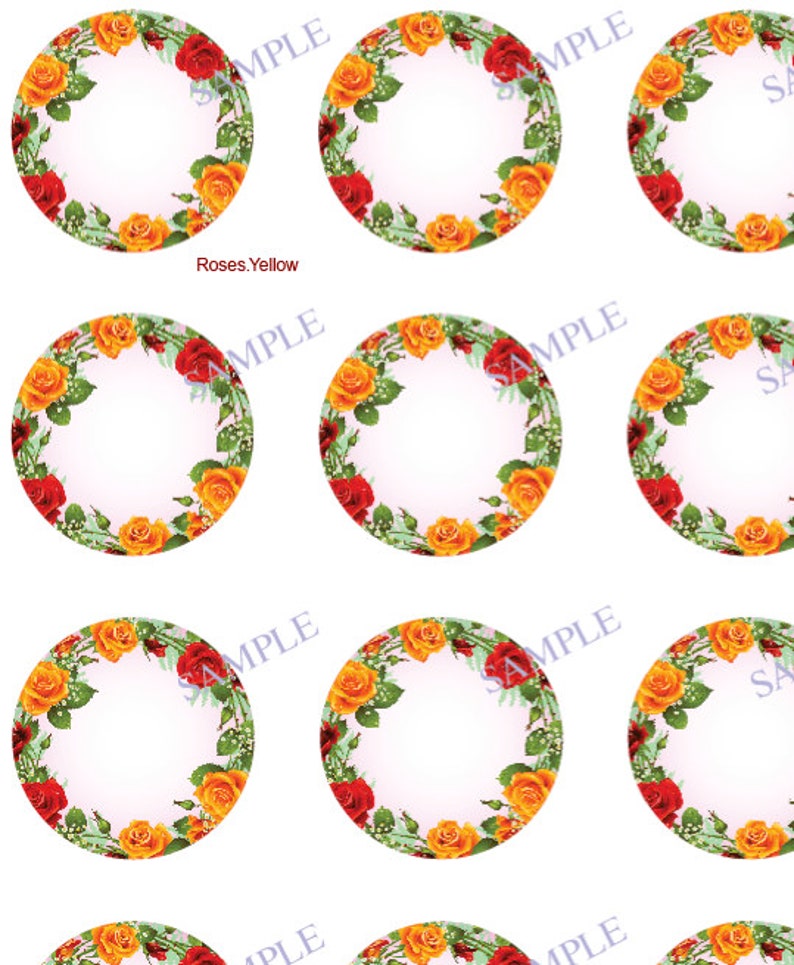 20 - 2" Write-on Floral Adhesive Labels CANNING Favor Bags Gifts ...