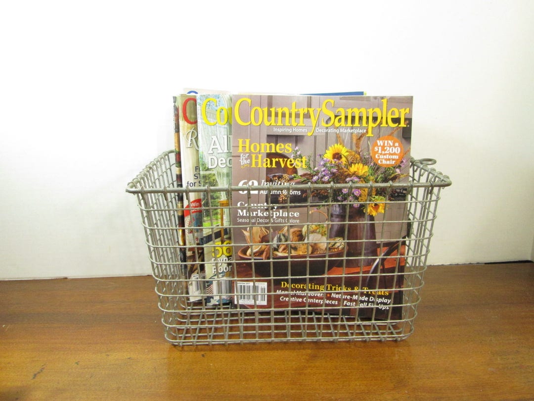 Vintage Locker Basket, Kitchen Wire Basket, Industrial Baskets, Choose ...