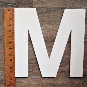 Industrial Letter M, 12 Inch Vintage Metal Letter M, Gallery Wall ...