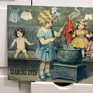 Bessie Pease Gutmann Metal Tin Sign a Busy Day in Dollville Diamond ...
