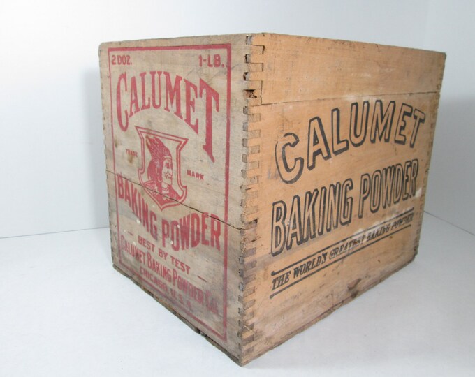 Calumet Baking Powder Wooden Crate - Etsy