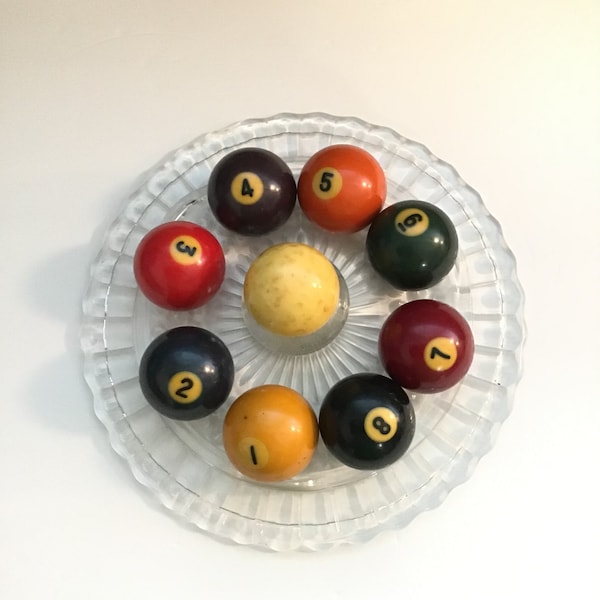 Vintage Pool Balls - Etsy