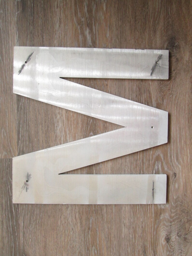 Industrial Letter M 12 Inch Vintage Metal Letter M Gallery - Etsy