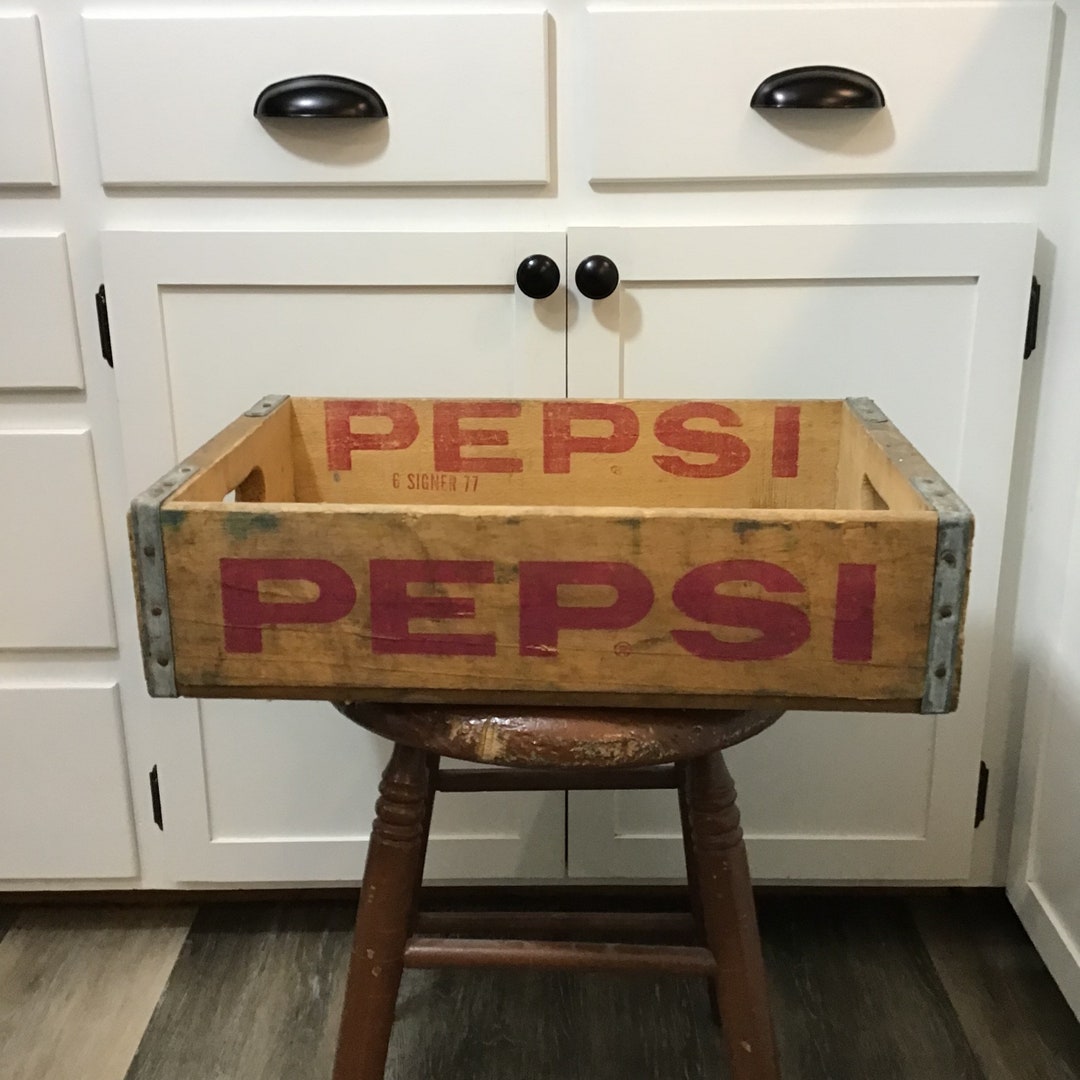 Vintage Pepsi Crate, Lgansport, 1977 Pepsi Cola Wood Crate - Etsy
