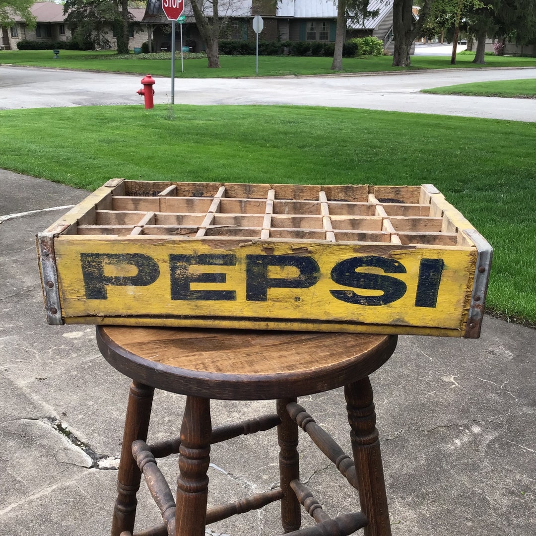 Pepsi Cola Wooden Crate 24 Bottles, Bottle Holder, Spice Rack Cubbie P8 ...