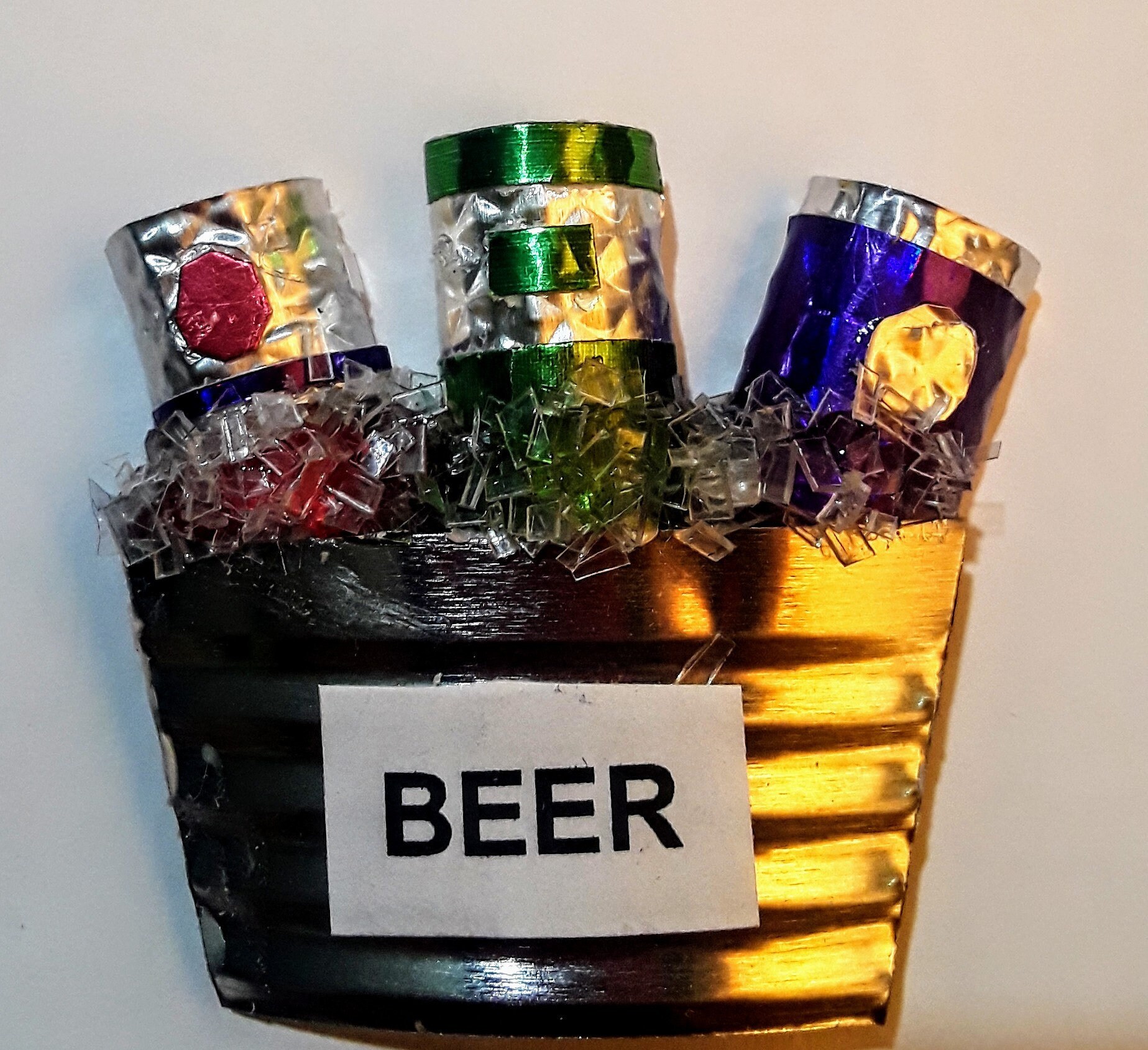 Alcohol Magnet (beer, Tequila, Wine, Vodka) (made of Recycled Materials ...