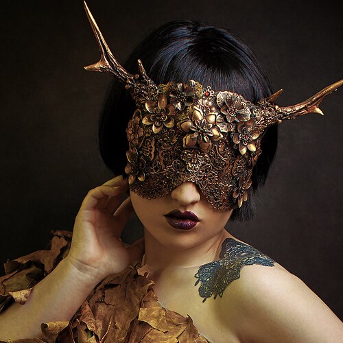 Angel Cathedral wings blind mask gothic headpiece gothic | Etsy