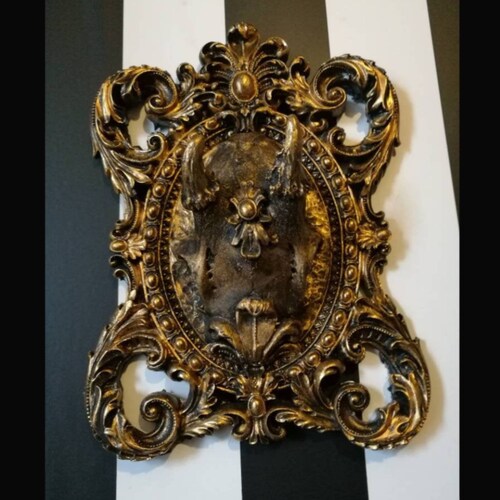 Skull Wall Plaque PEWTER - Etsy