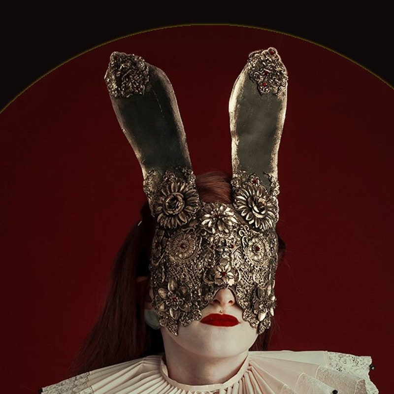 Creepy Rabbit Mask - Etsy