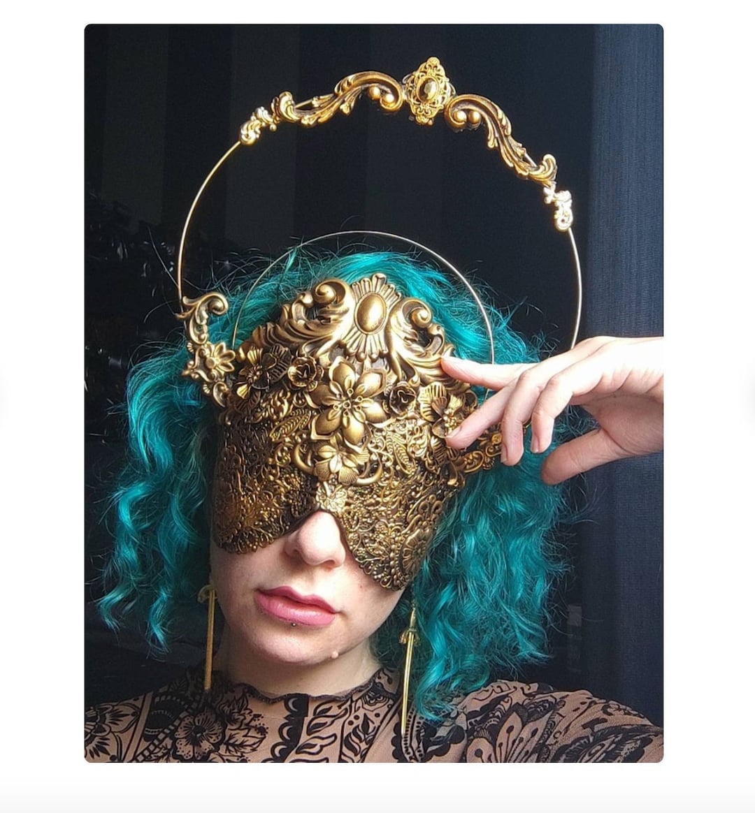 Crystal Deity Mask - Made to Order - Etsy