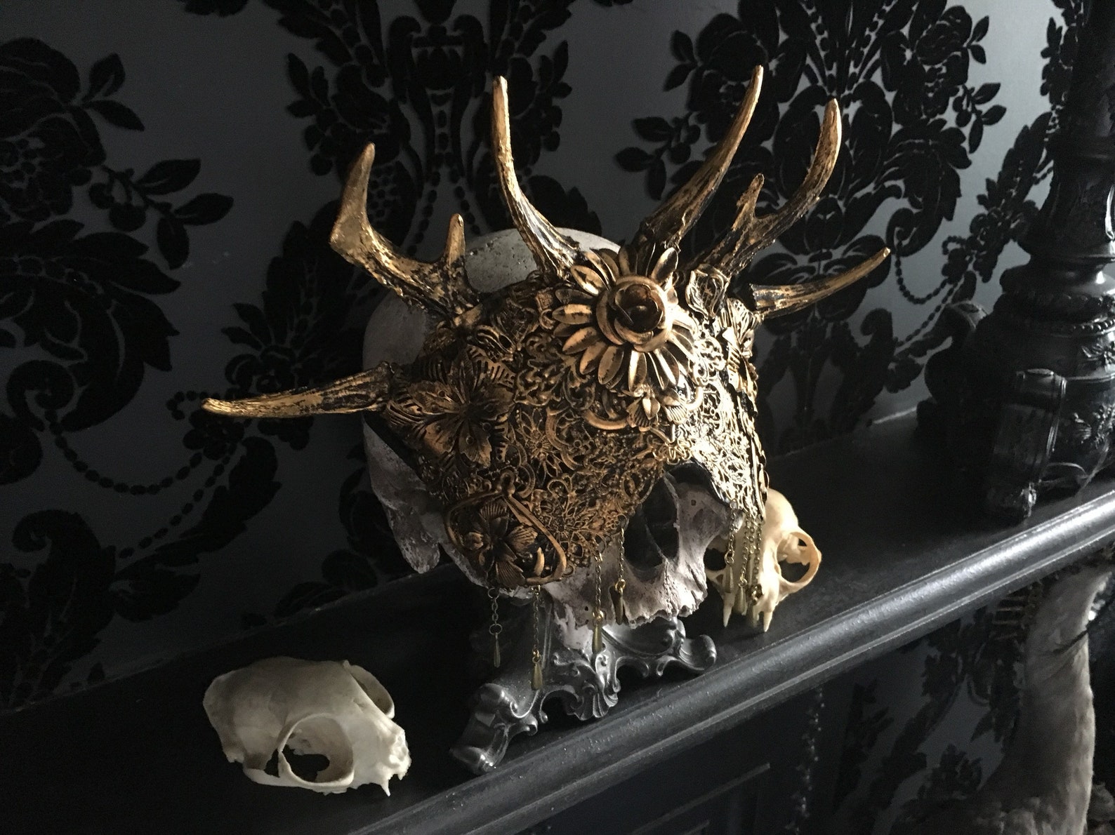 Small Horned Crown Mask - Etsy