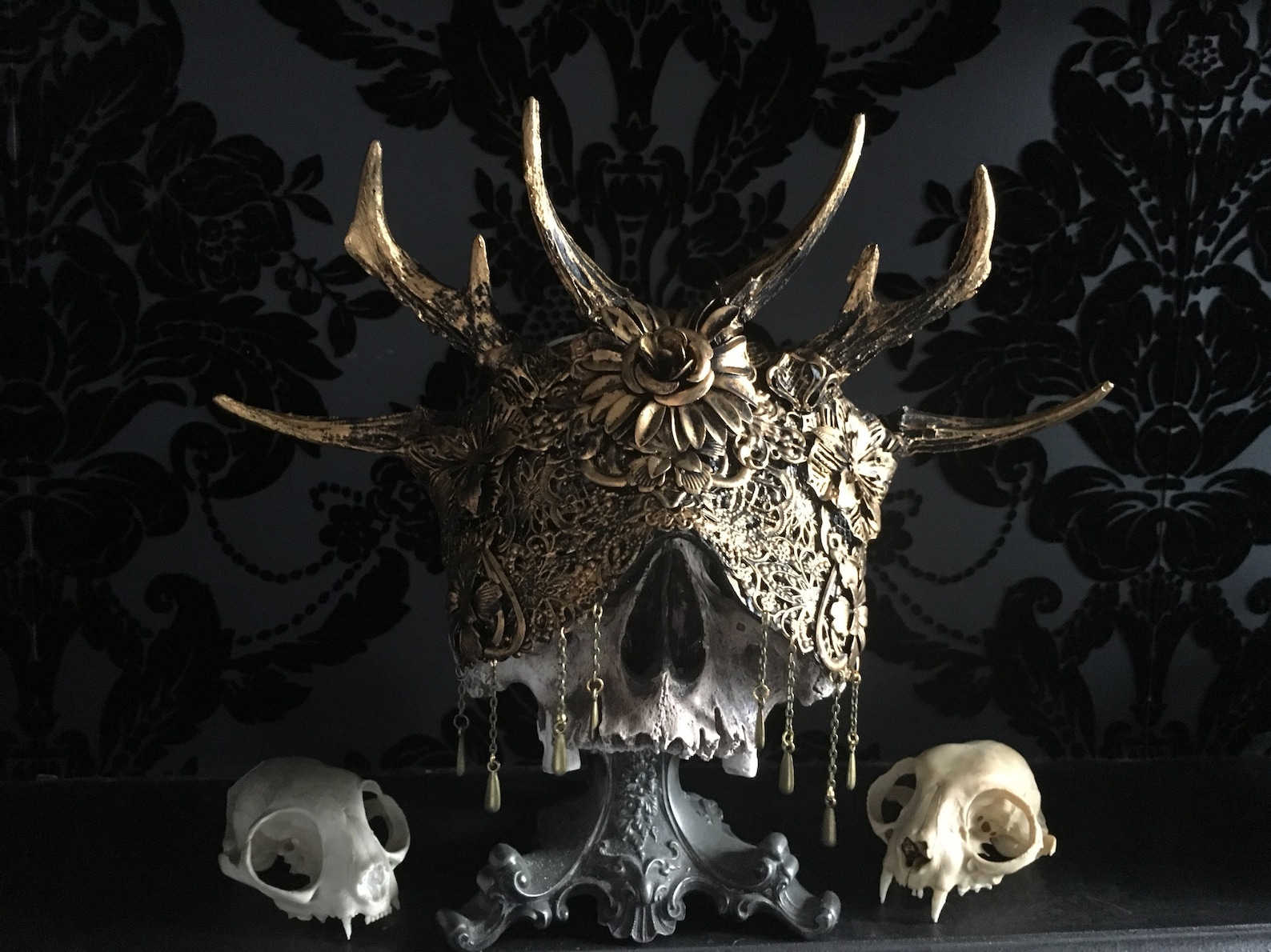 Small Horned Crown Mask - Etsy