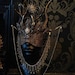 Soothsayer Headdress Mask With Chains and Pearls - Etsy